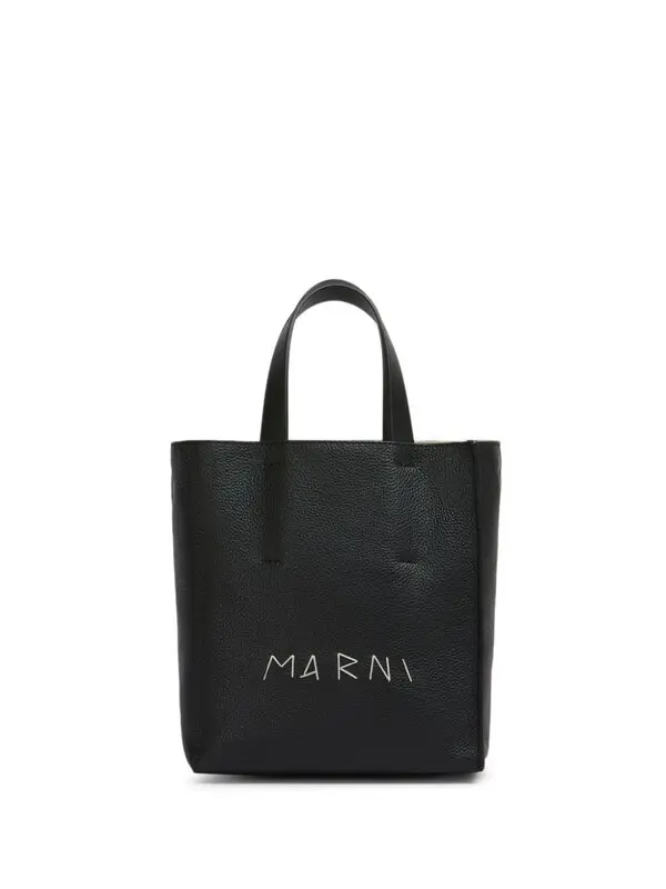 Marni Museo Soft Mini Bag In Leather - Black