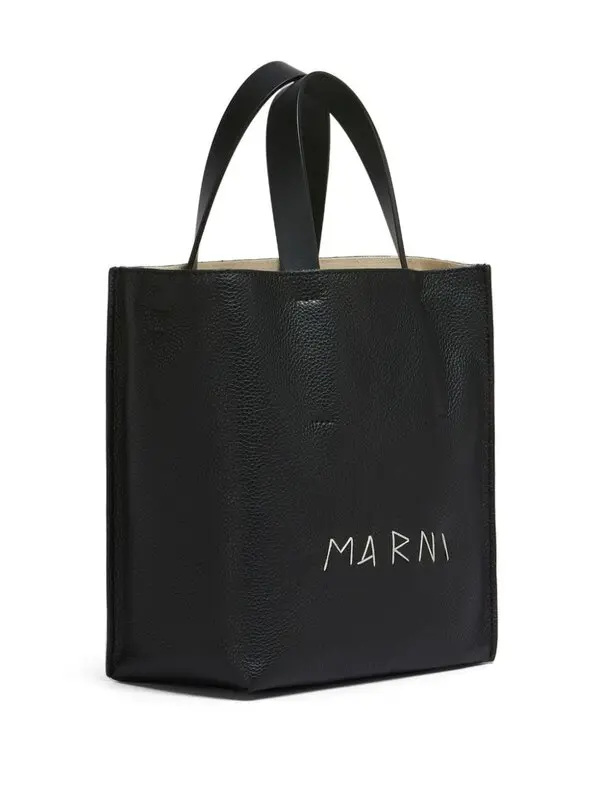 Marni Museo Soft Mini Bag In Leather - Black