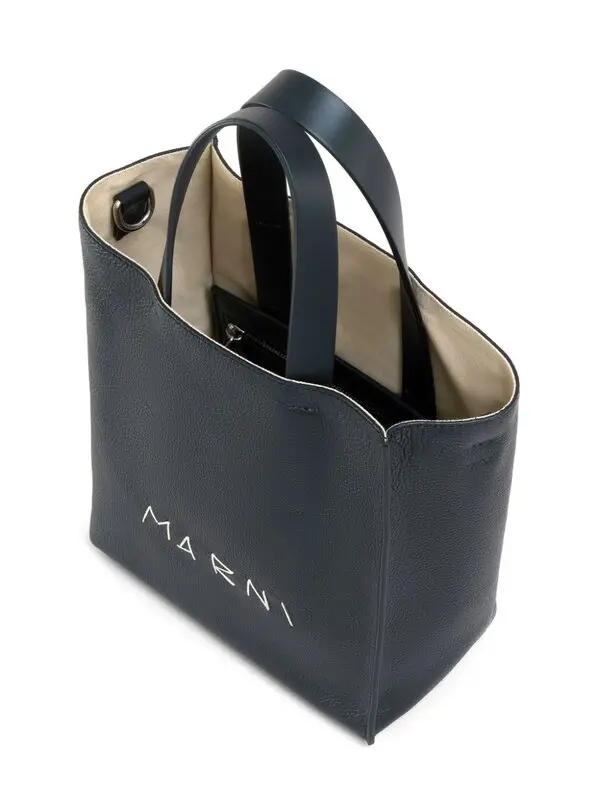 Marni Museo Soft Mini Bag In Leather - Black