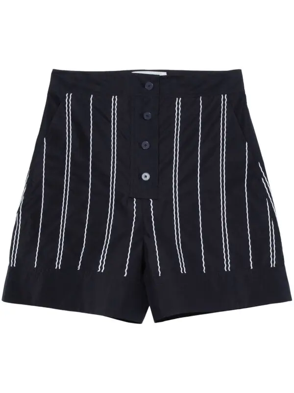 3.1 Phillip Lim Wave-stitching Thigh-length Shorts