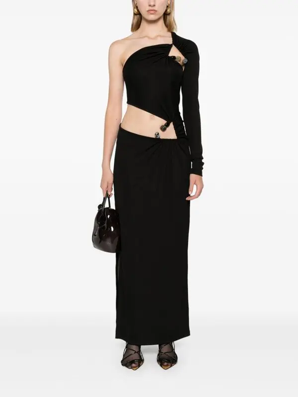 Christopher Esber Cut-out Asymmetric Maxi Dress
