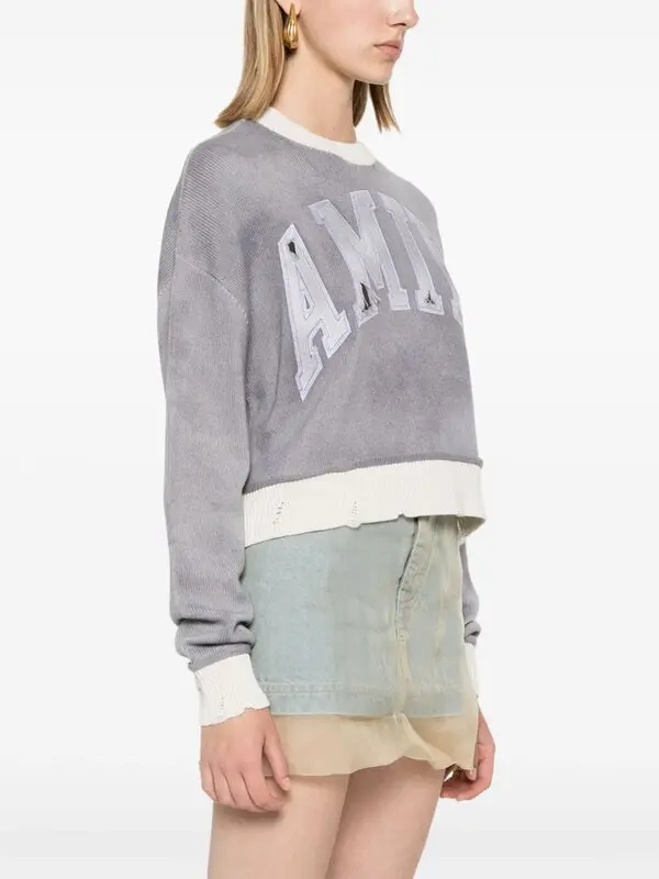 Amiri Cropped Cashmere Jumper