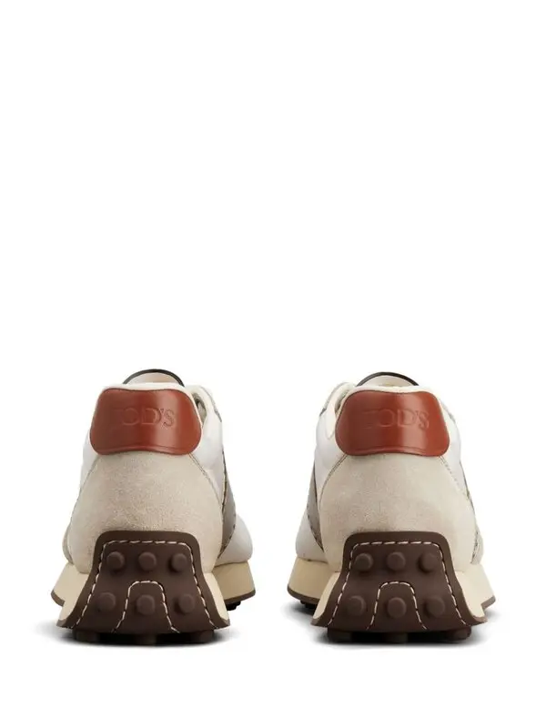 TOD'S Suede-trimmed Sneakers - White