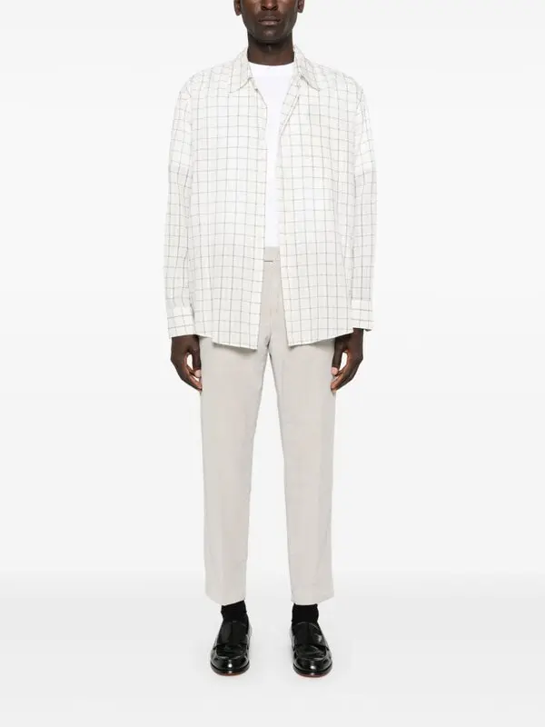 PT TORINO Mid-rise Corduroy Tapered Trousers