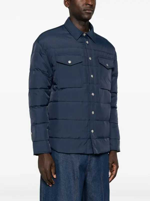 Kenzo Classic-collar Quilted Shirt Jacket