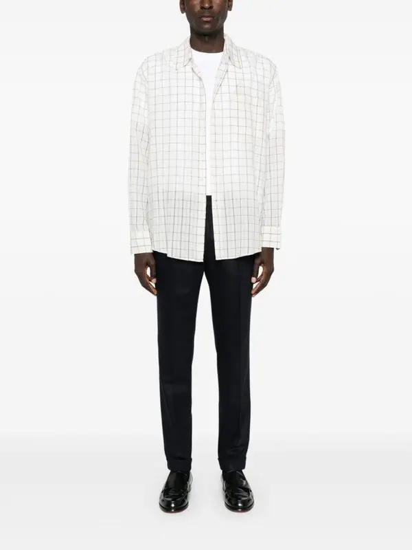 PT TORINO Mid-rise Tapered Trousers - Blue