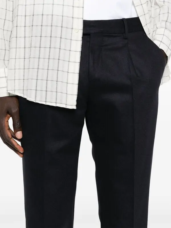 PT TORINO Mid-rise Tapered Trousers - Blue