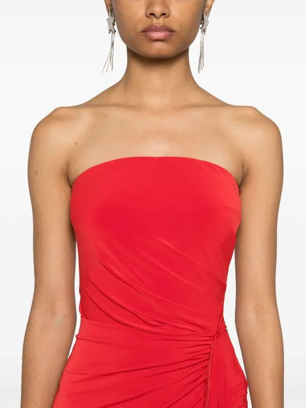 NISSA Fringed-sash Mini Dress