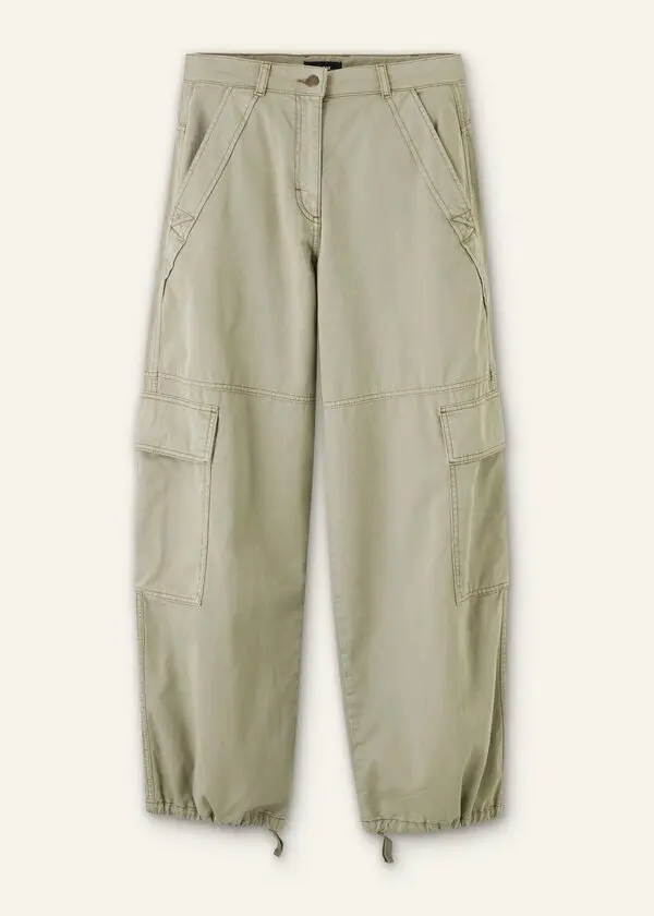 ME+EM Relaxed Straight-leg Utility Pant - Silver Sage