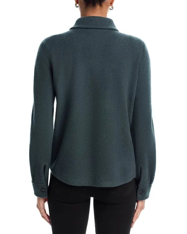 Aqua 100% Cashmere Button Down Shirt