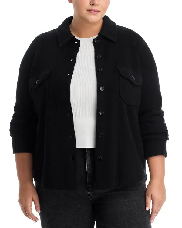 Aqua 100% Cashmere Button Down Shirt