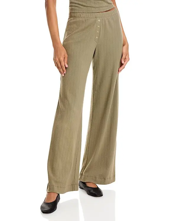 LESET Pointelle Boxer Pants - Cypress