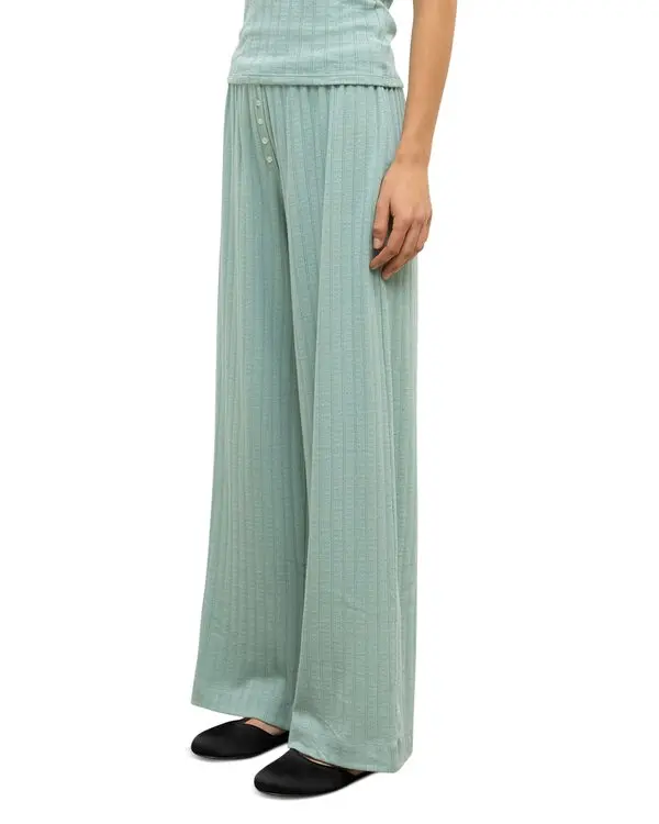 LESET Pointelle Boxer Pants - Eucalyptus