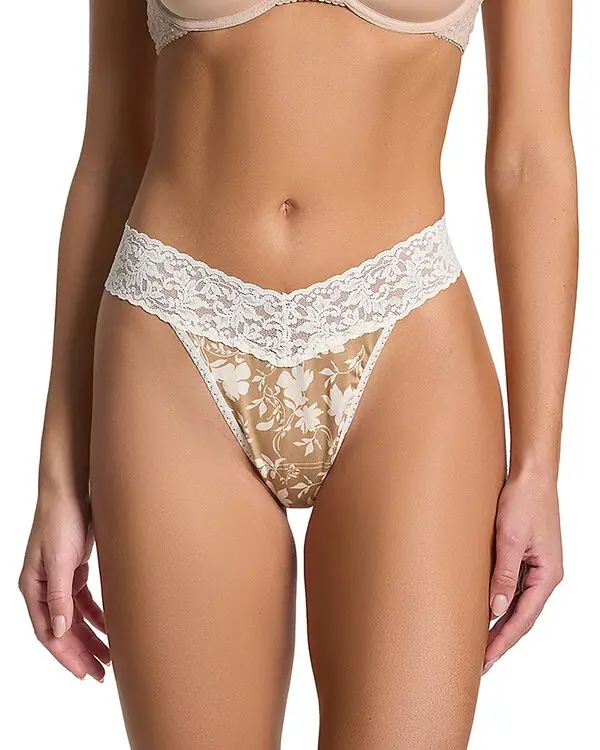 Hanky Panky Cotton With A Conscience Original-rise Thong - Delicate Shadows
