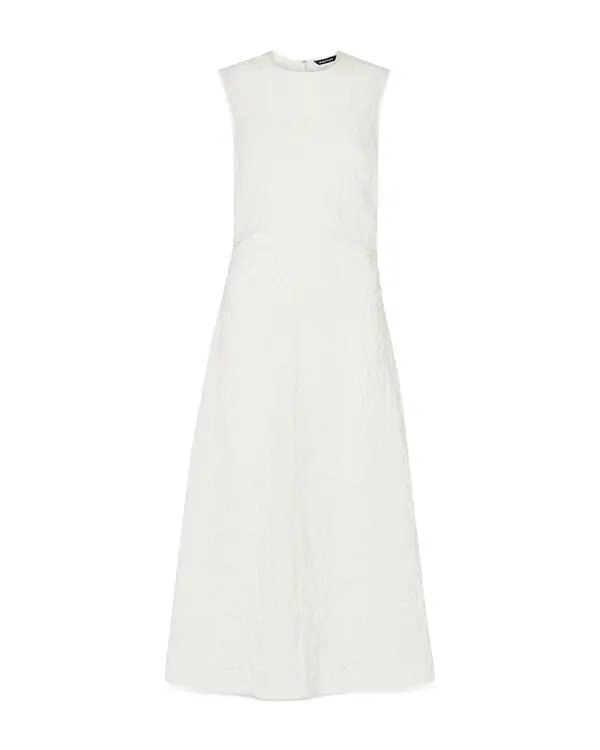 Whistles Lori Ruched Midi Dress - Ivory