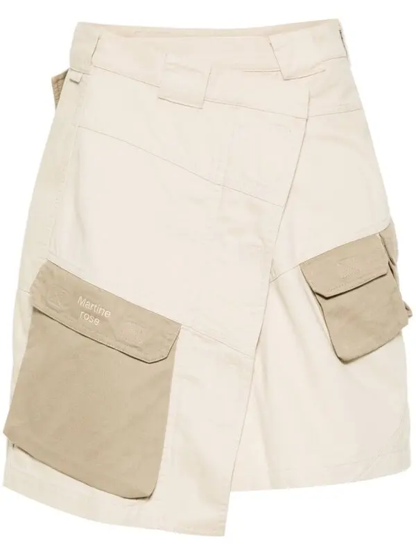 Martine Rose Logo-embroidered Asymmetric Skirt