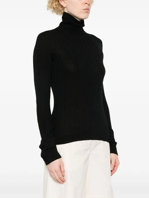 Moncler Ribbed Jumper - Black