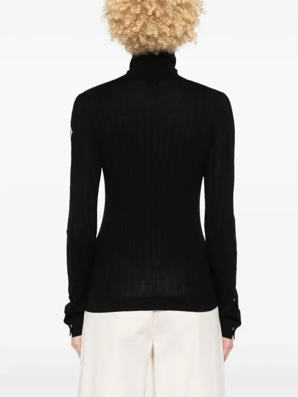 Moncler Ribbed Jumper - Black