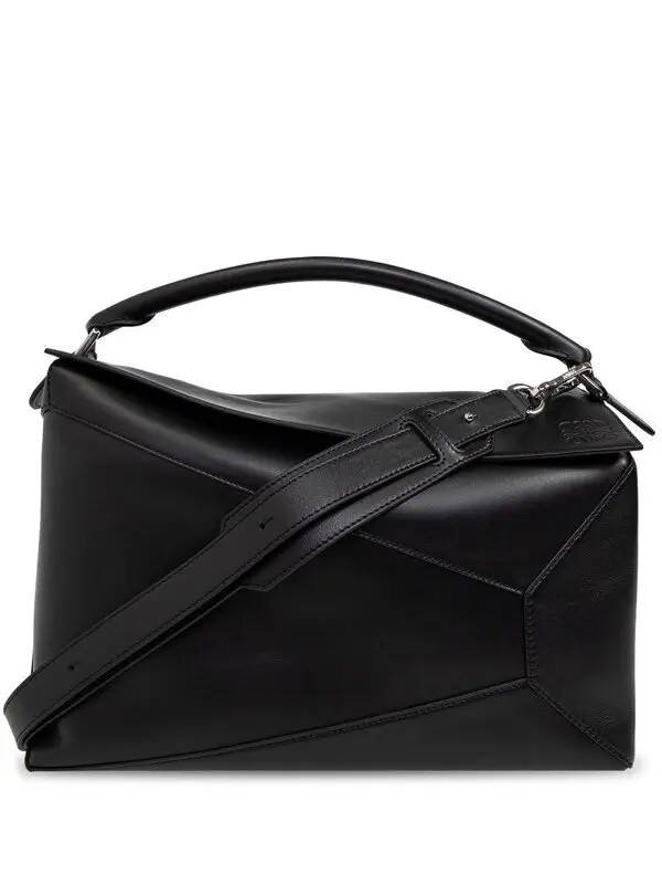 Loewe Large Puzzle Edge Shoulder Bag - Black