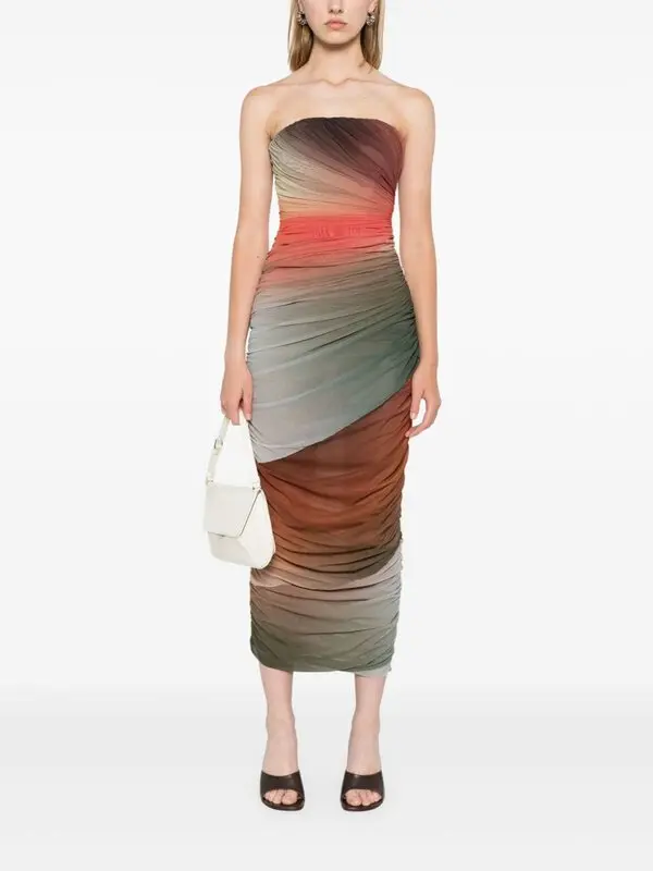 Attico Gradient Midi Dress - Multicolour