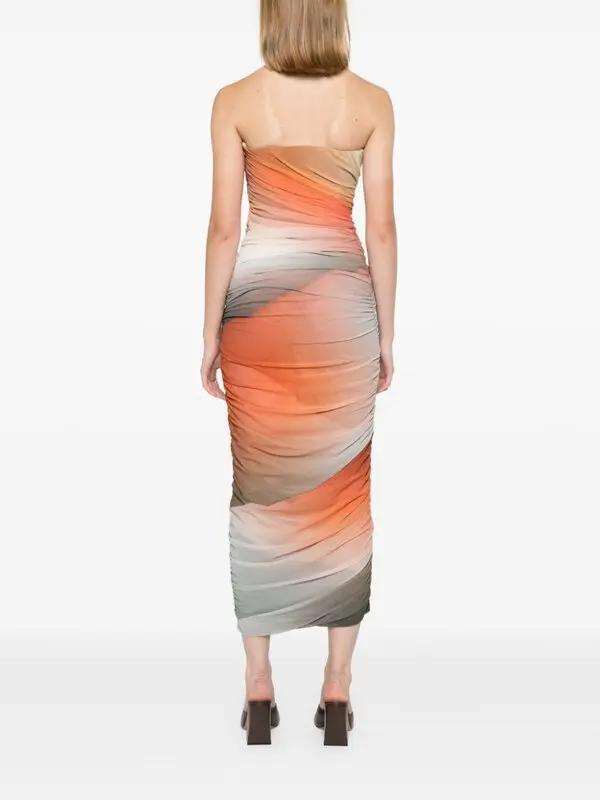 Attico Gradient Midi Dress - Multicolour