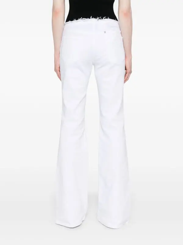 Givenchy Raw-cut Detail Low-rise Flared Jeans