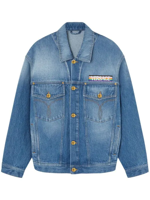 Versace Pride Barocco Oversize Denim Jacket