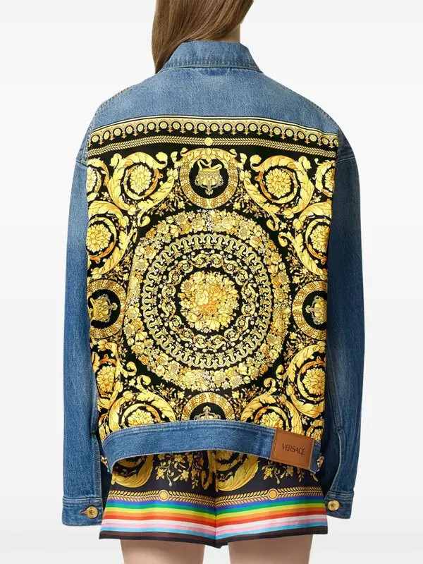 Versace Pride Barocco Oversize Denim Jacket