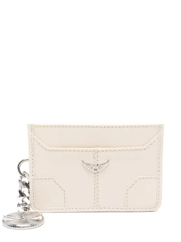 Zadig&Voltaire Sunny Pass Leather Card Holder - Neutrals