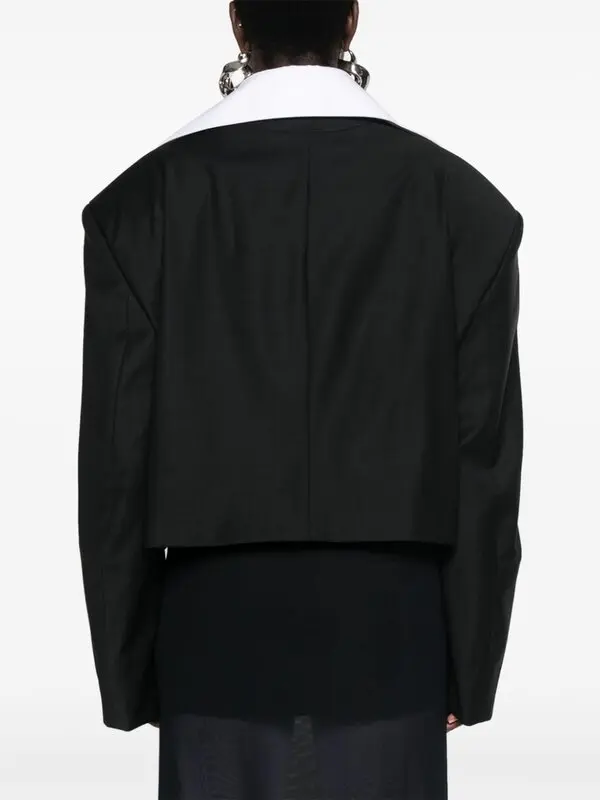 ALMAZ Layered Cropped Blazer