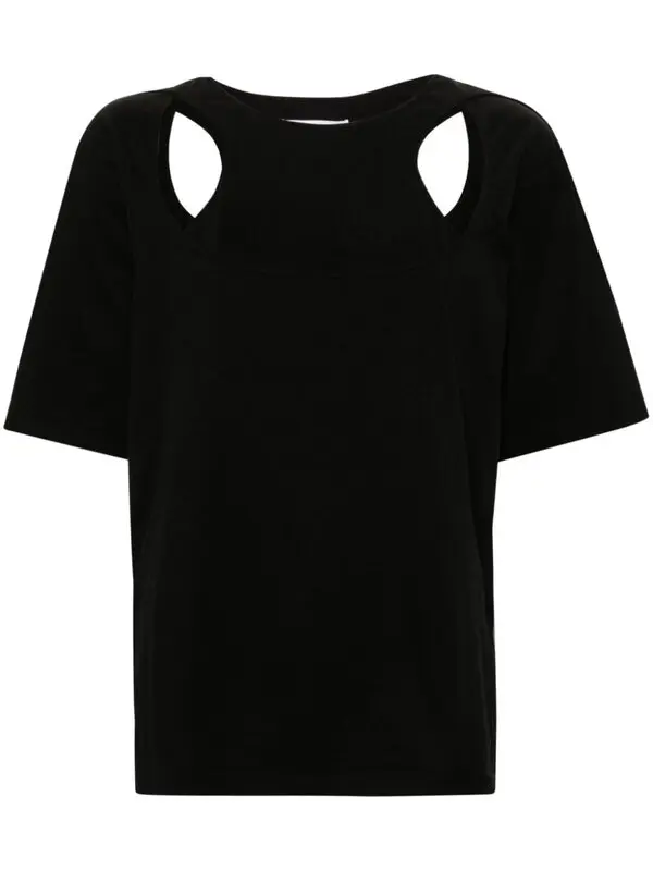 ALMAZ Hollow Out T-shirt - Black