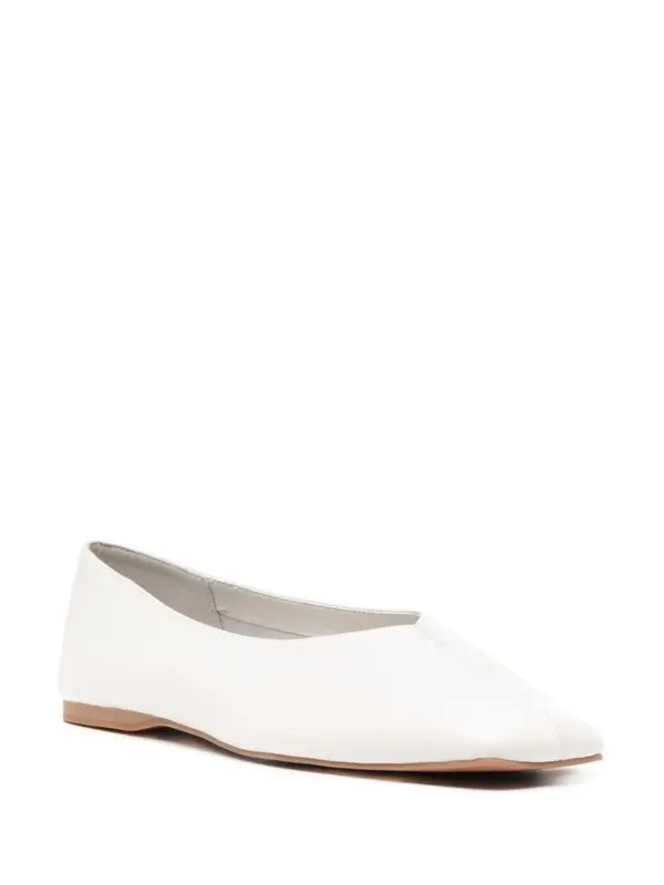 Senso Brynn Leather Ballerina Flats - White