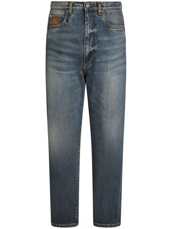 Etro Mid-rise Straight-leg Jeans - Blue