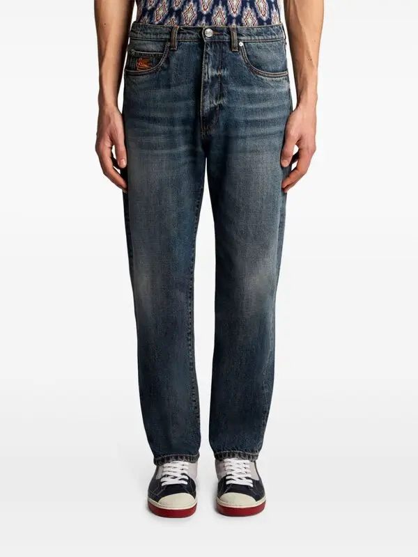Etro Mid-rise Straight-leg Jeans - Blue