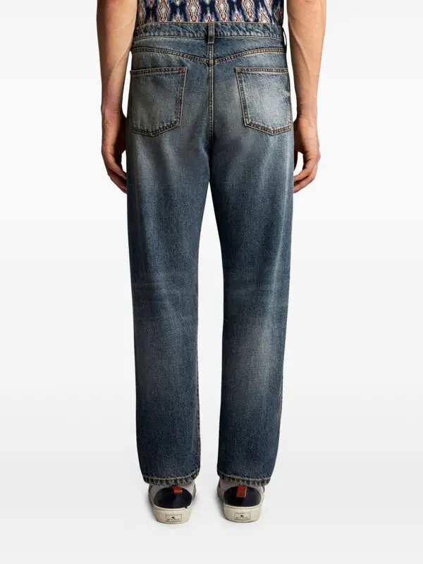 Etro Mid-rise Straight-leg Jeans - Blue