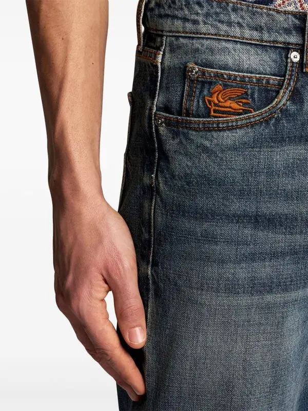 Etro Mid-rise Straight-leg Jeans - Blue