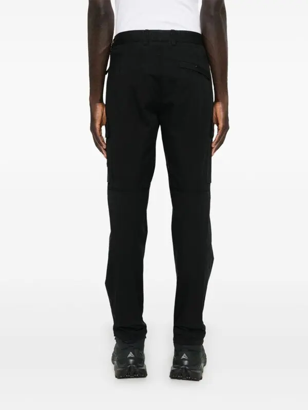 Stone Island Tapered Cargo Trousers - Black