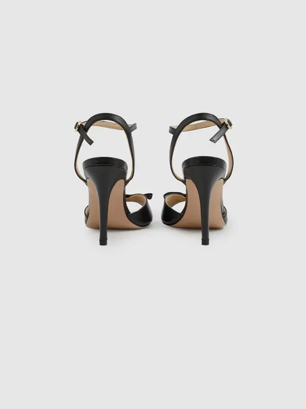 CAMILLA ELPHICK Leather Open-toe Heels