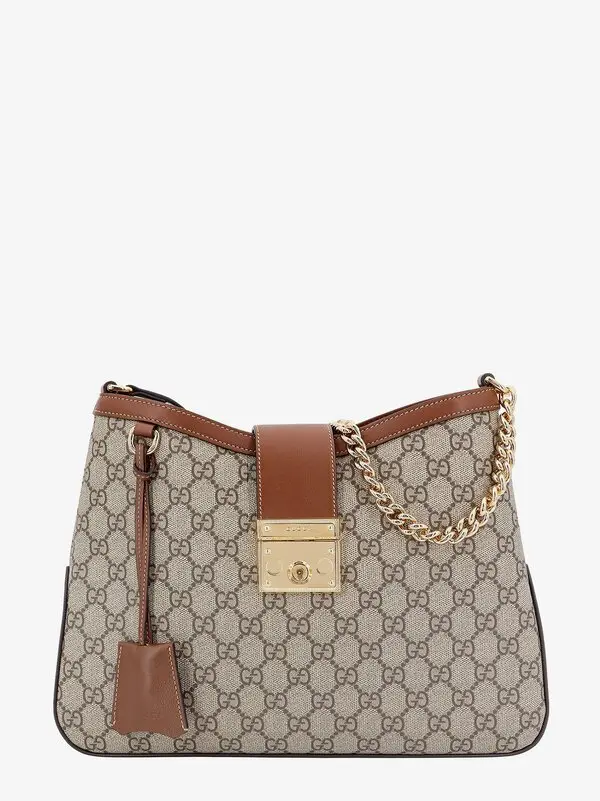 Gucci Gg Supreme Padlock Shoulder Bag