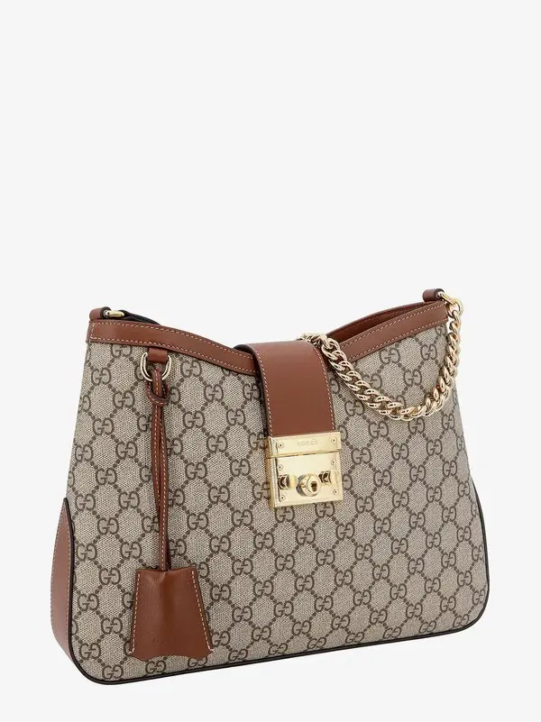 Gucci Gg Supreme Padlock Shoulder Bag