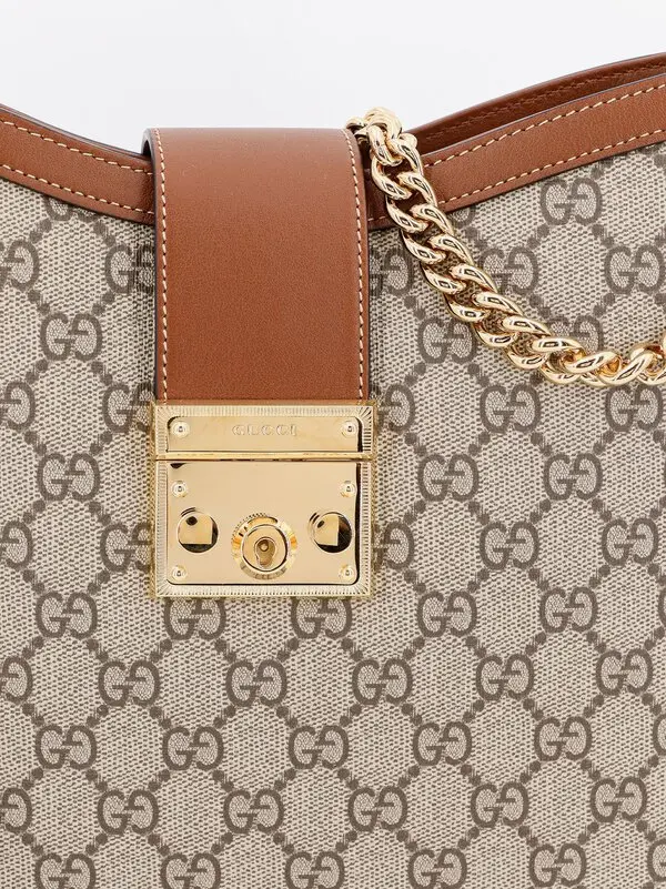 Gucci Gg Supreme Padlock Shoulder Bag