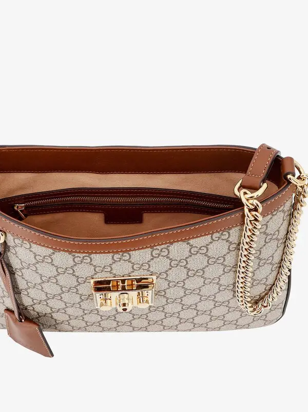 Gucci Gg Supreme Padlock Shoulder Bag