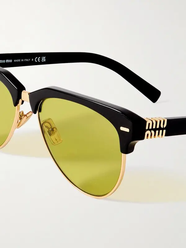 Miu Miu Aviator-style Sunglasses - Black