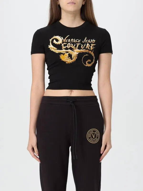Versace T-shirt With Pink Logo