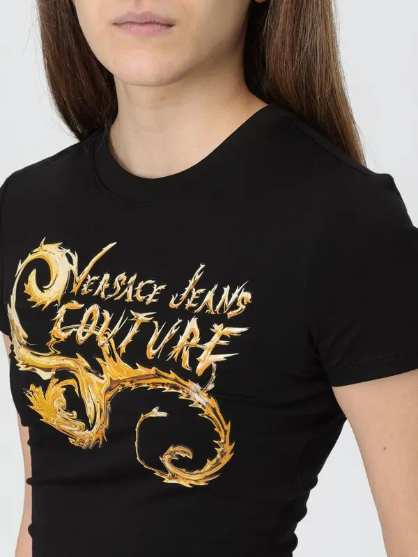 Versace T-shirt With Pink Logo