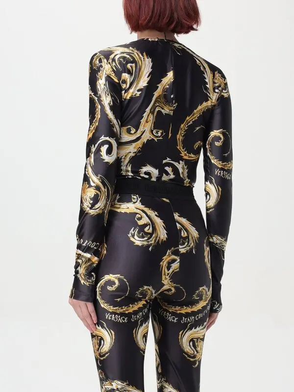 Versace Long Sleeve Top - Black