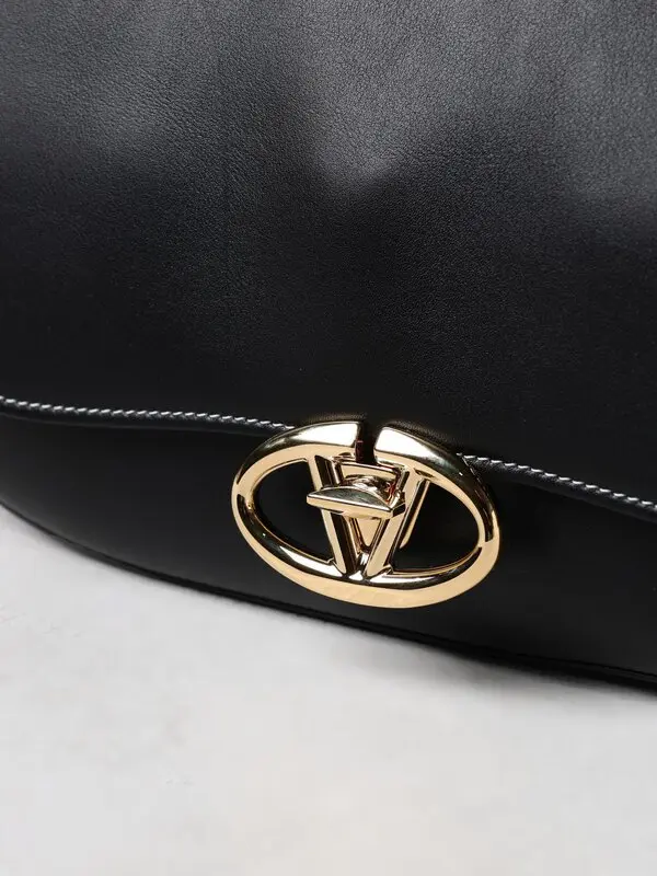 Valentino Garavani Leather Shoulder Bag - Black