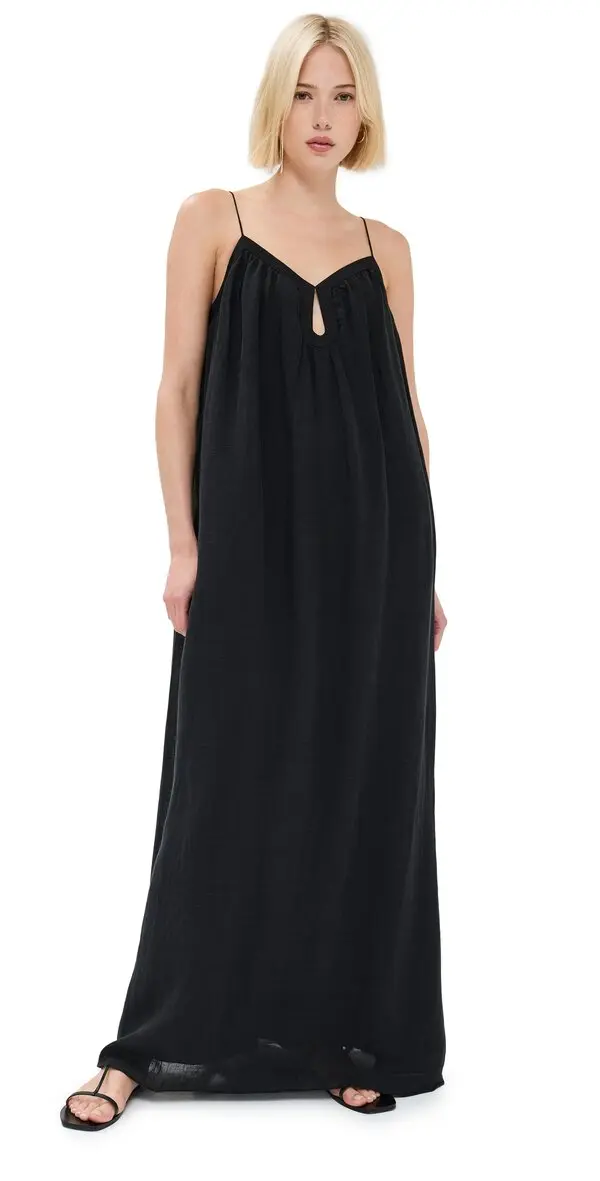 chinese dress ladies Amarosa Linen Maxi Dress
