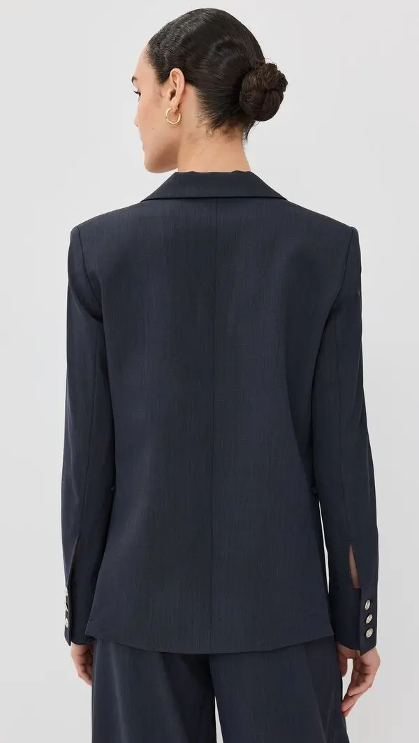 TWP Boyfriend Blazer With Crest Hardware