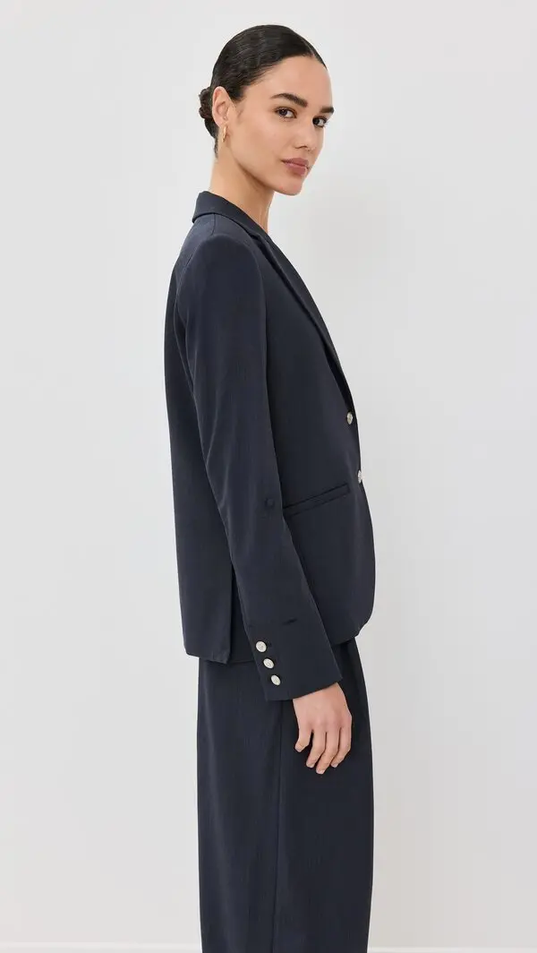 TWP Boyfriend Blazer With Crest Hardware